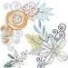 Whimsical Flower Clip Art, Boho Floral Bouquets, Arrangements ...