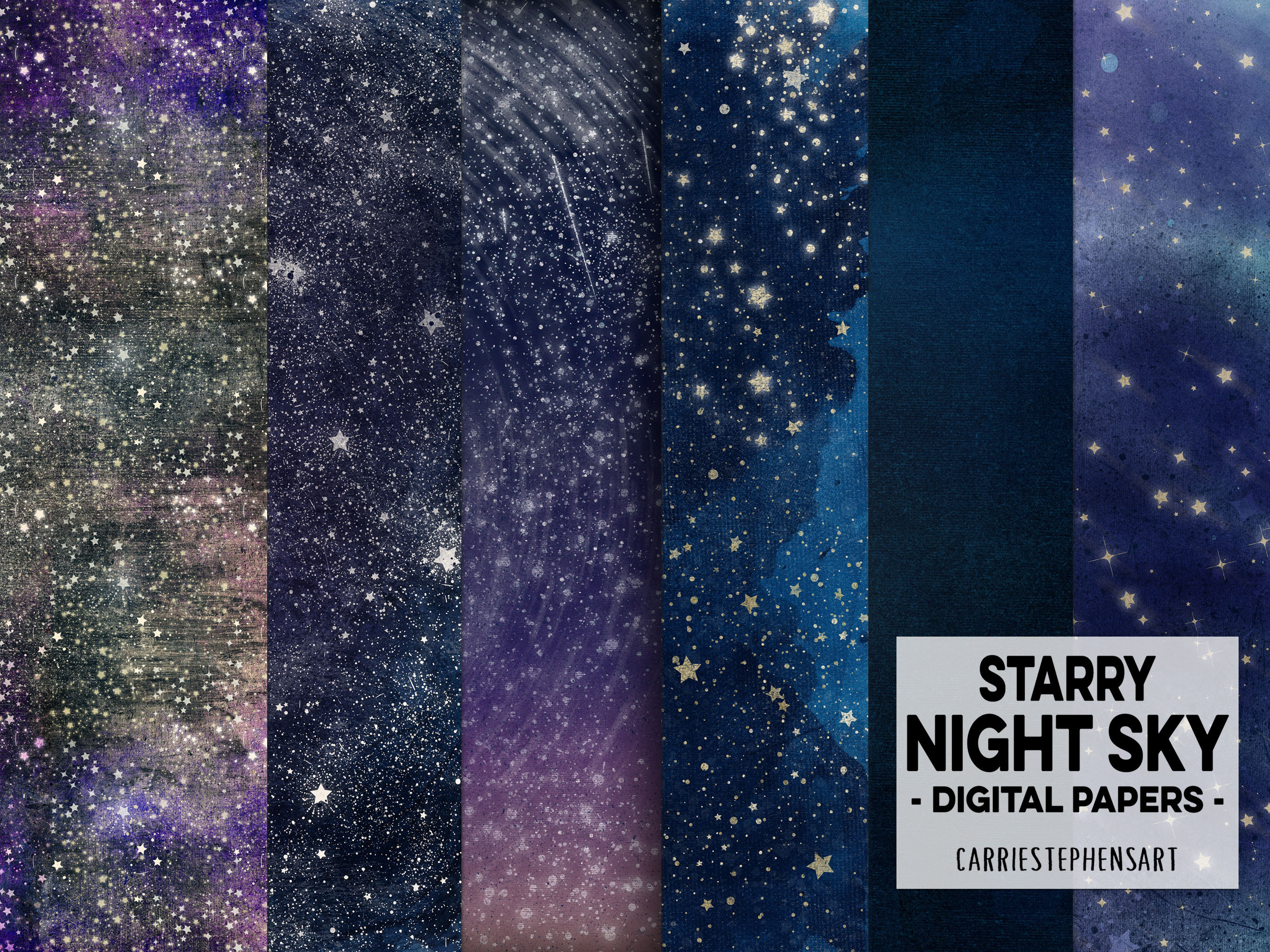 Paper Craft Supplies & Tools Materials Space Backdrop Night Starry Sky ...