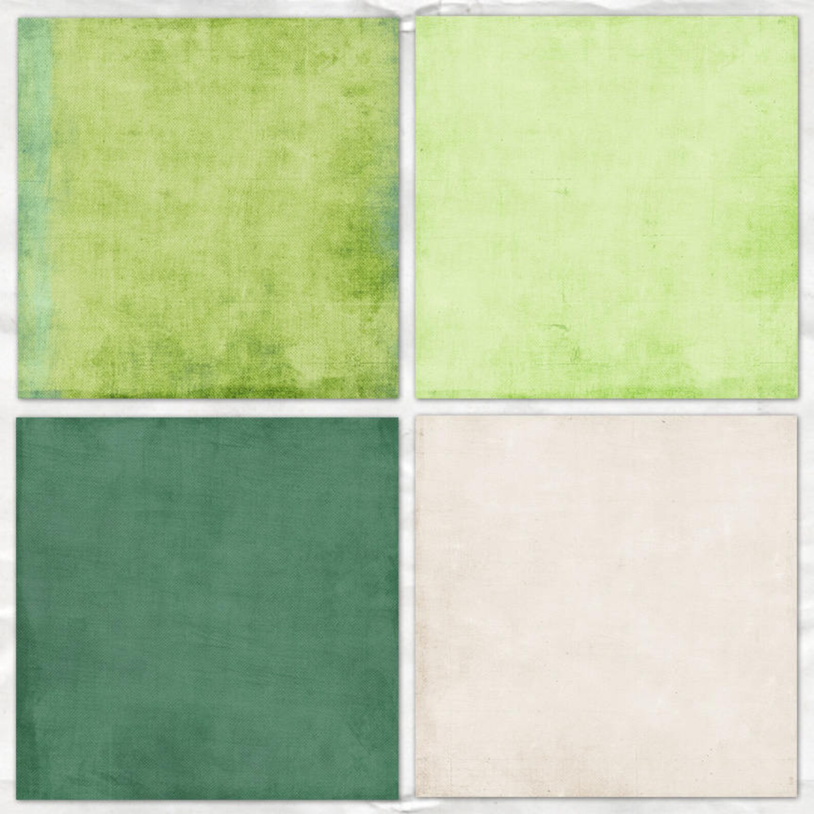 Soft Pastel Digital Scrapbook, Solid Paper Textures, Pink & Green ...