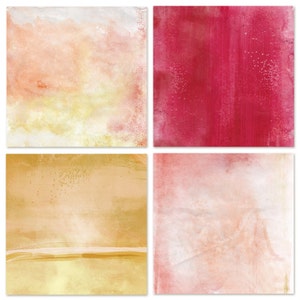 Coral Reef Watercolor Digital Paper, Sunset Watercolour Scrapbook ...