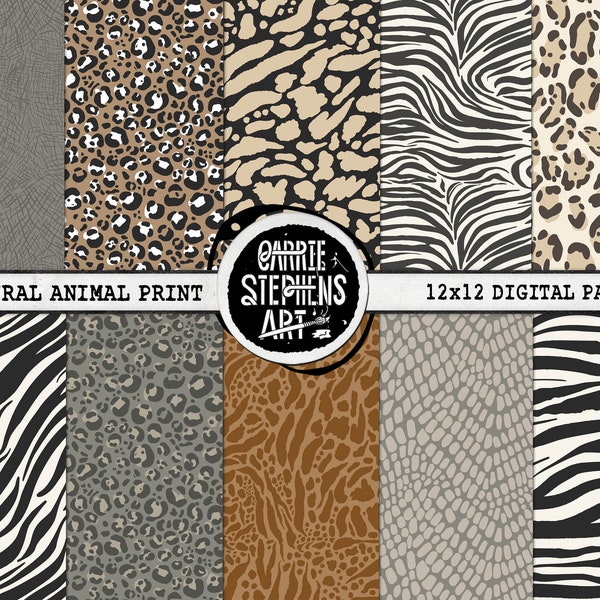 Animal Print Paper - Etsy