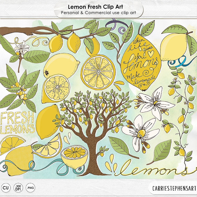 Lemon Tree Cards - Etsy