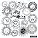 Sunshine Doodle Face Clipart, Summer Sun, Art Journal Digital Stamps ...