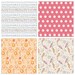 Butterfly Digital Paper, Spring Fantasy Floral Background Paper, Peach ...
