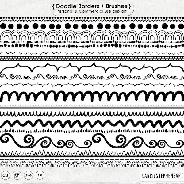 Doodle Border - Etsy