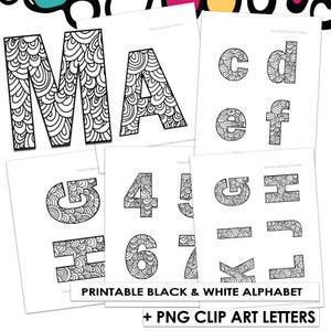 Mermaid Alphabet Clipart, Mermaid Scales Printable Bulletin Board ...