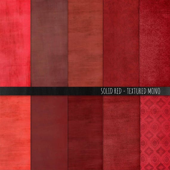 Christmas Red Digital Paper, Romantic Valentine Backgrounds, Textured ...