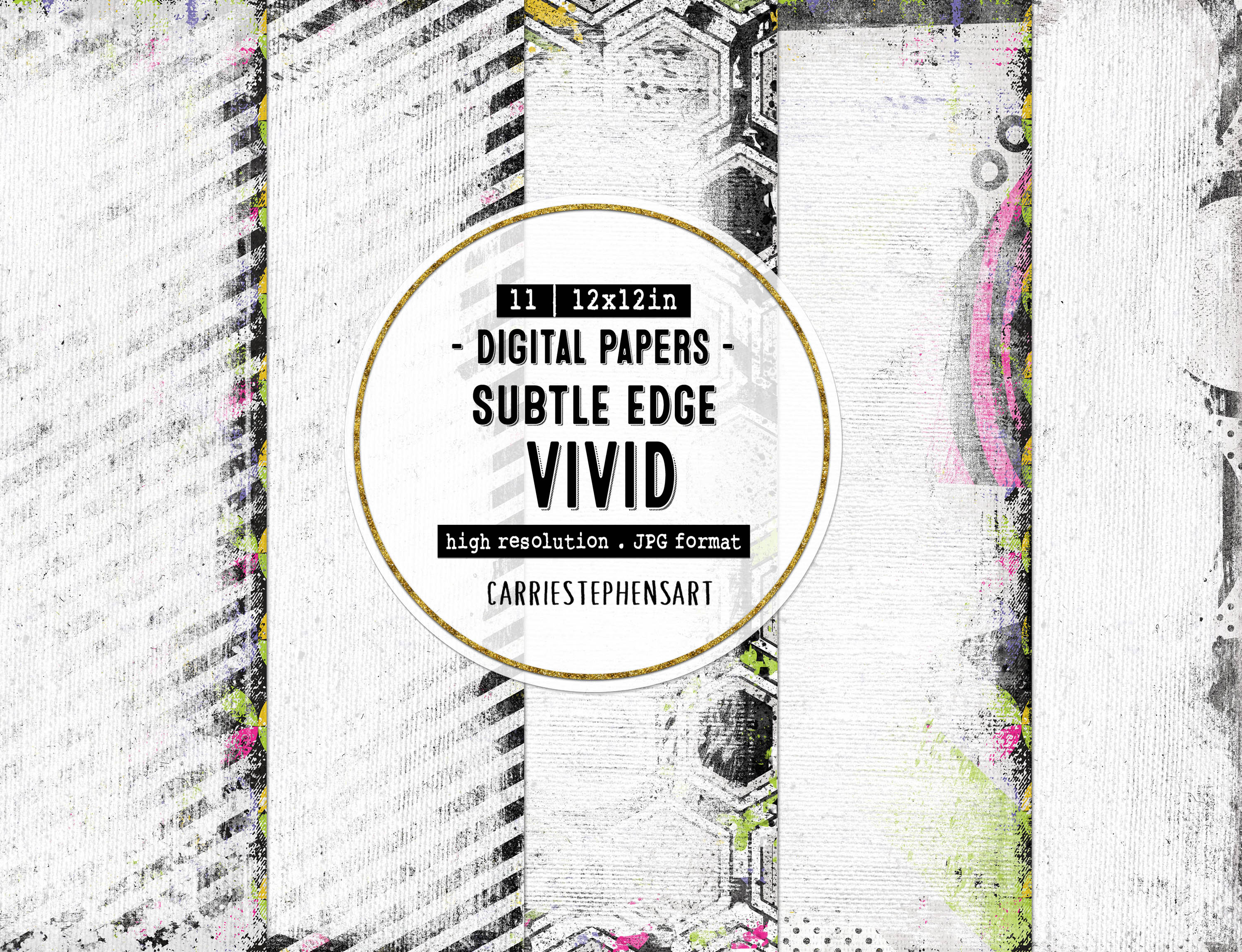 White Grunge Edge Digital Paper Vivid Basic Scrapbook - Etsy Canada
