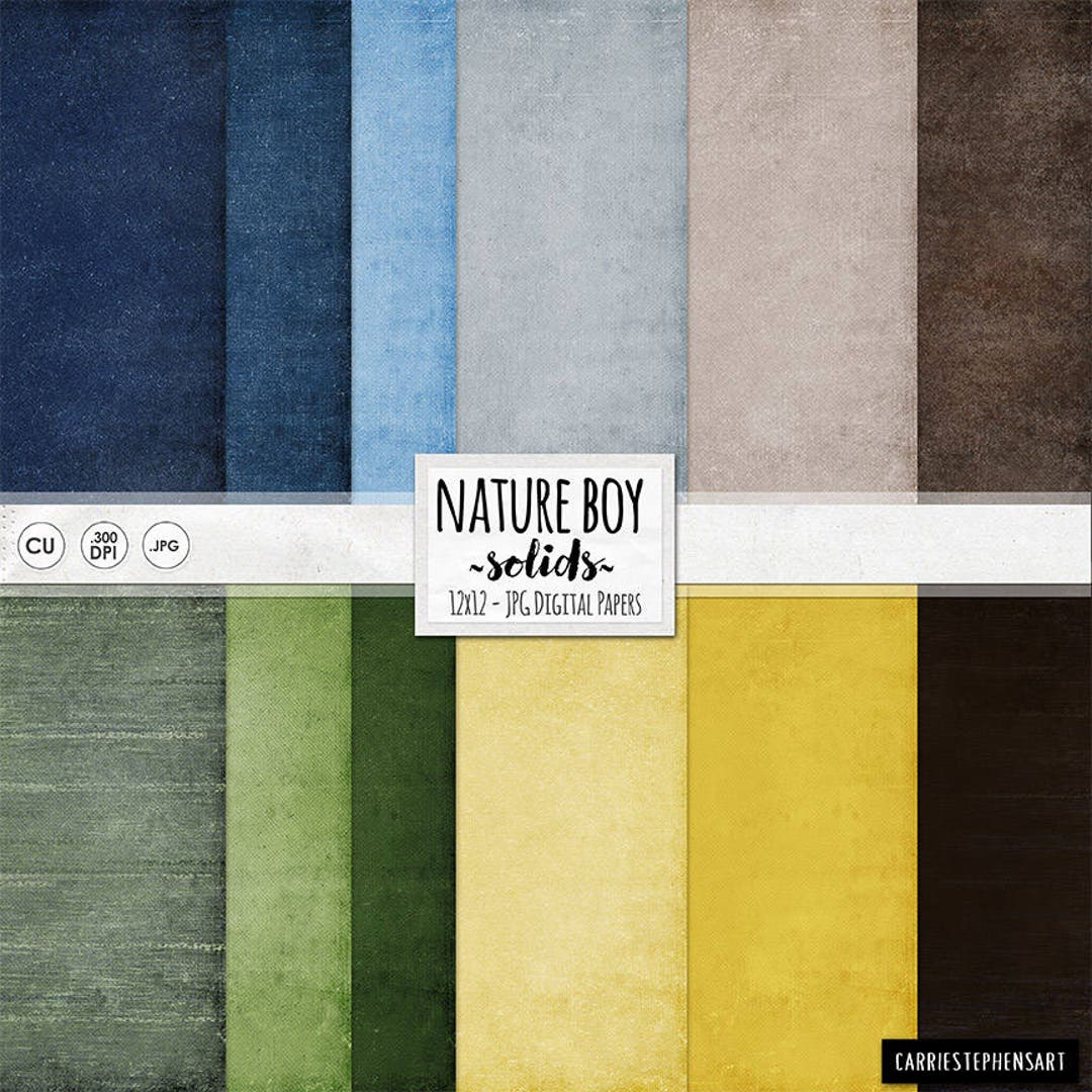 Farm Boy Digital Paper, Earth Day, Eco, Grass Green, Dirt Brown, Blue ...