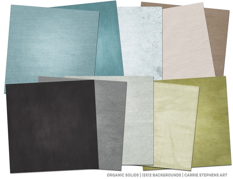 Solid Digital Cardstock Paper Natural Organic Scrapbook - Etsy