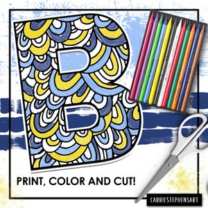 Mermaid Alphabet Clipart, Mermaid Scales Printable Bulletin Board ...