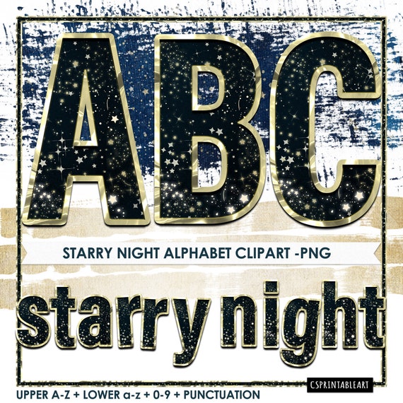 Space Alpha ClipArt, Printable Alphabet Letters to print on Cardstock ...