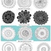 Zen Hand-drawn Medallion Clipart, Circle Mandala Line Art Illustrations ...