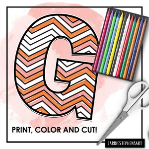 Chevron PRINTABLE Alphabet Clipart, School Bulletin Board Letters ...