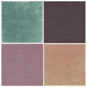 Succulent Solid Digital Paper Pack, Purple, Teal, Peach, Green ...