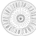 Zen Hand-drawn Medallion Clipart, Circle Mandala Line Art Illustrations ...