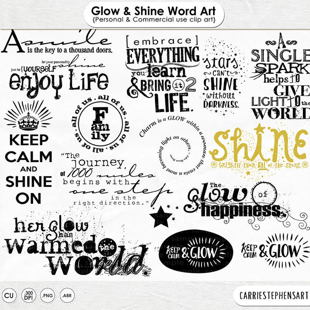 Motivational Word Art PNG Images, Inspirational Quote Clip Art ...