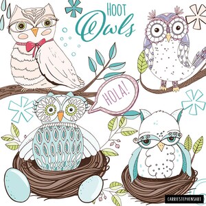 Hoot Owl Clipart, Owl Graphic Download PNG Files, Printables for ...