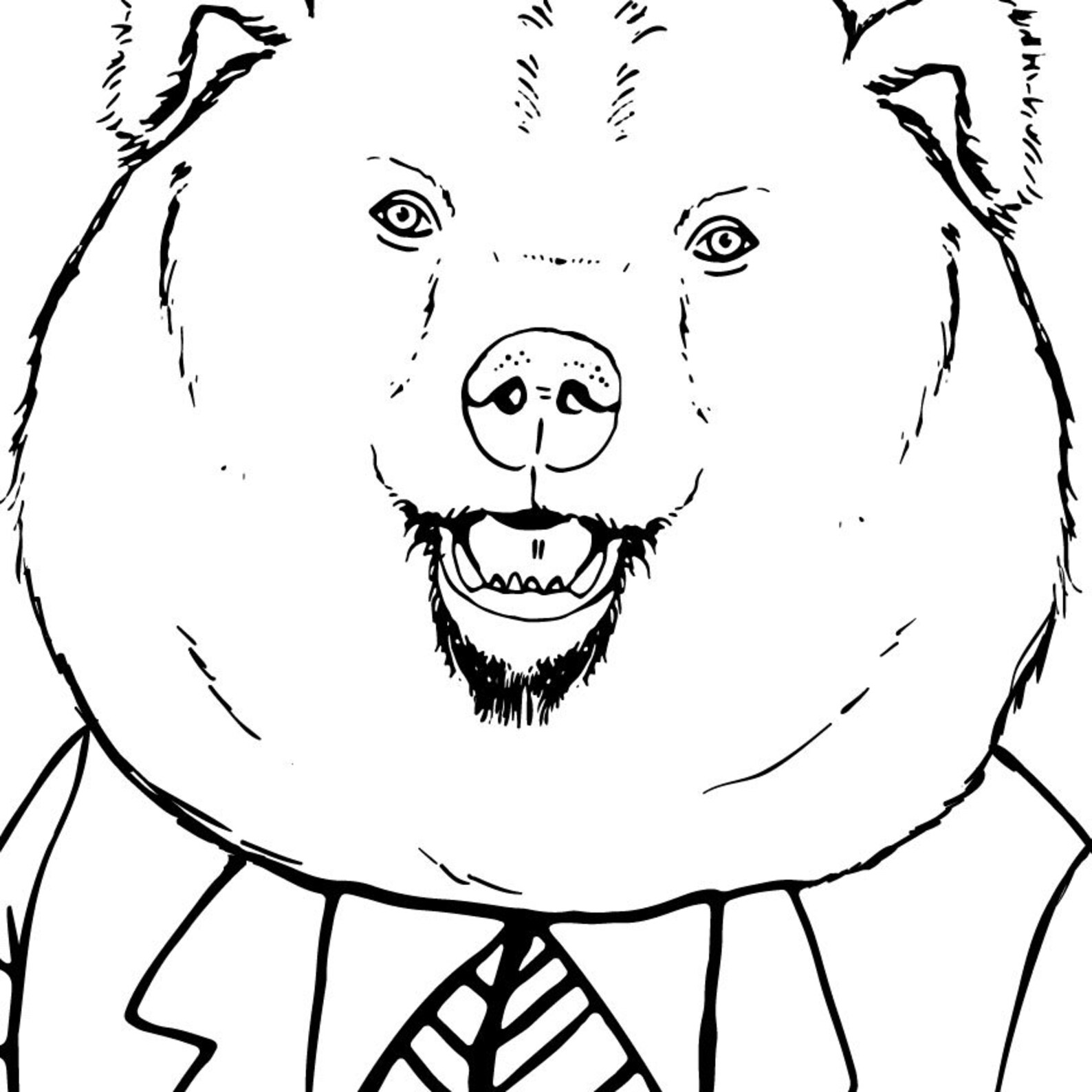 Woodland Animals in Suits Clipart Gentleman Bear Clip Art - Etsy Norway