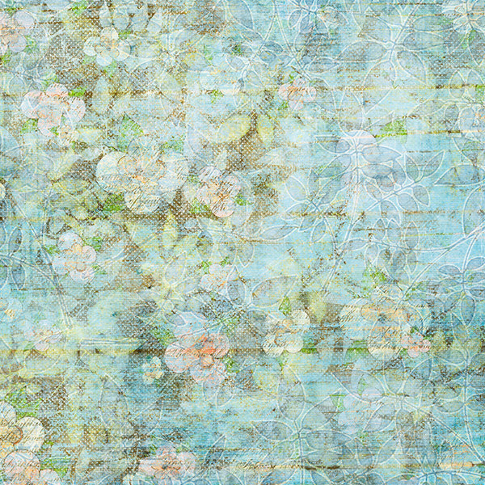 Shabby Chic Digital Paper Download Vintage Style Floral - Etsy