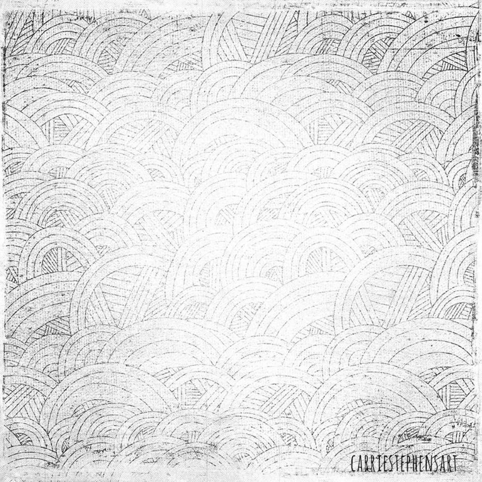 Black & White Digital Paper, Mountain Background Pattern Printable ...