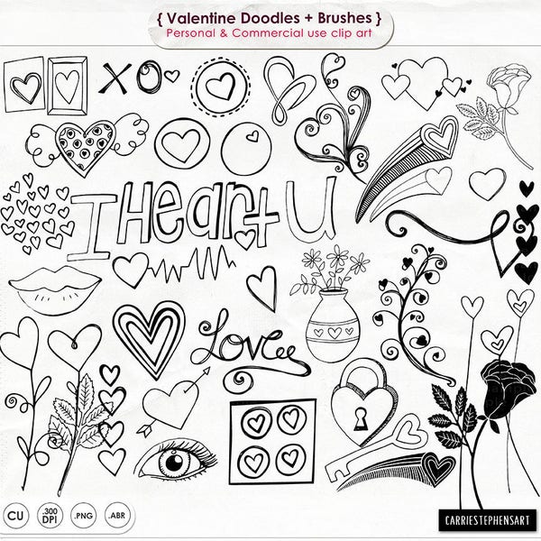 Key Doodle Clipart - Etsy