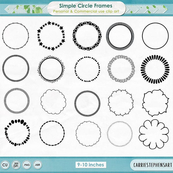 Scallop Circle Frame - Etsy