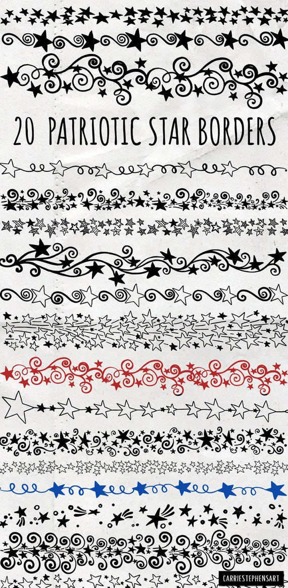 Clipart Patriotic Page Borders