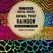 Wild Animal Print Digital Paper, Exotic Rainbow Leopard Pattern ...
