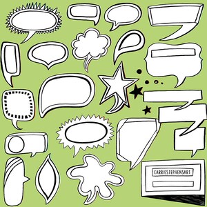 Speech Bubble Clipart Comic Book Graphics, Transparent PNG Label ...