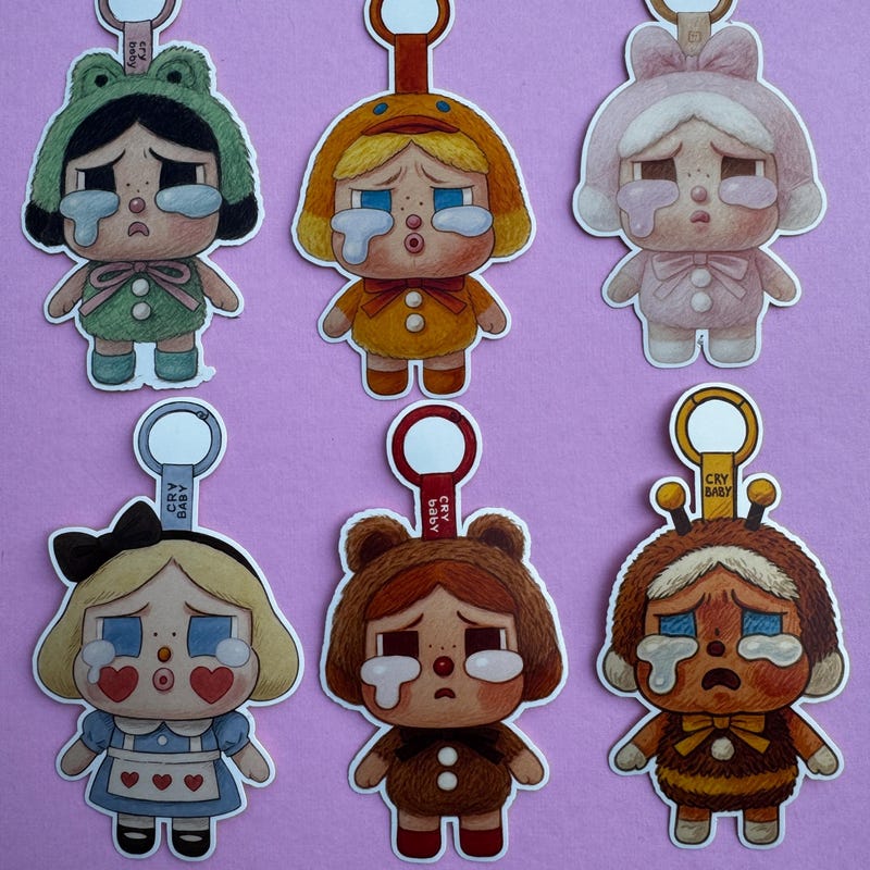 Labubu Cry Baby - Etsy
