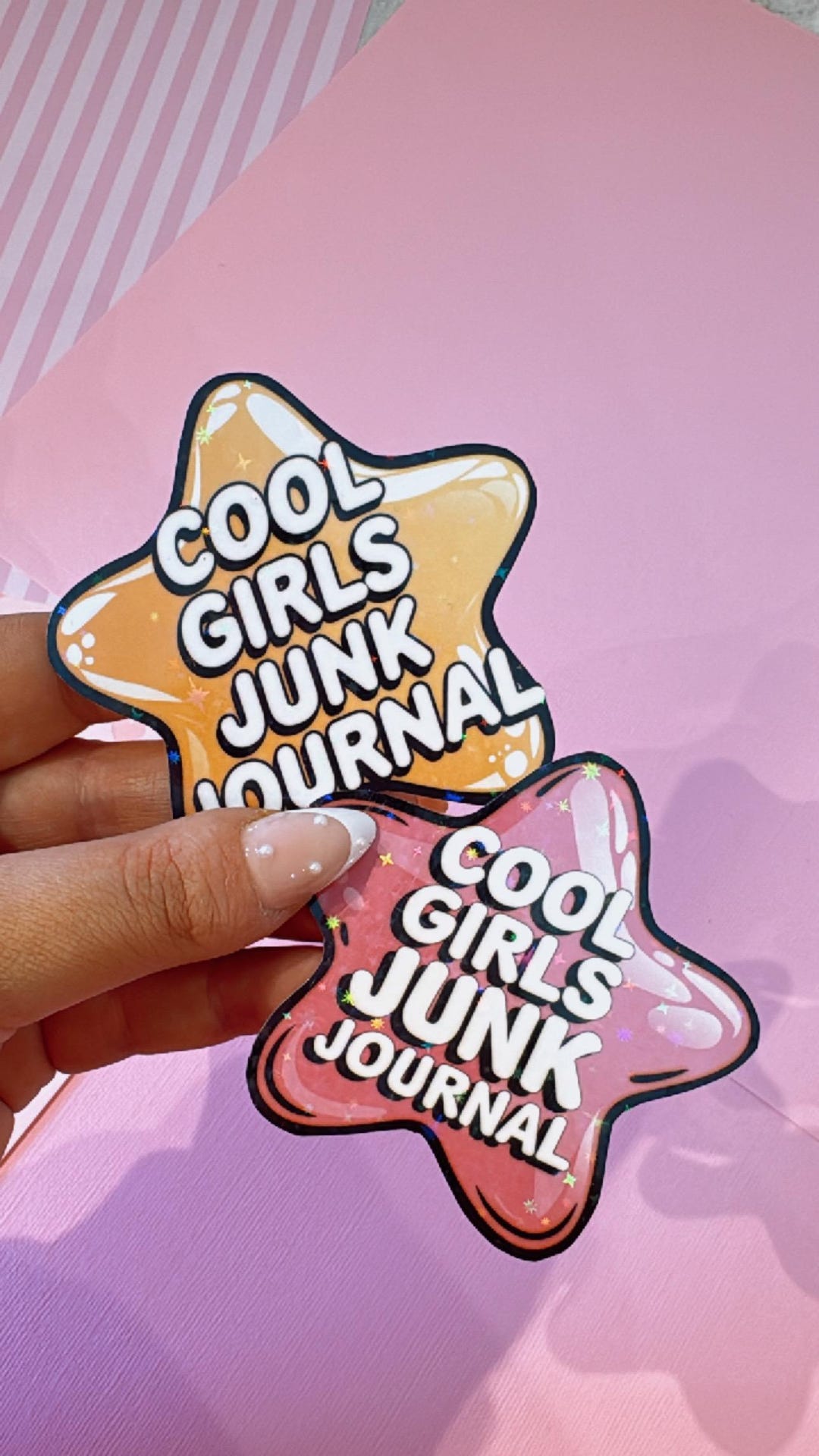 Cool Girls Junk Journal Star Sticker - Etsy