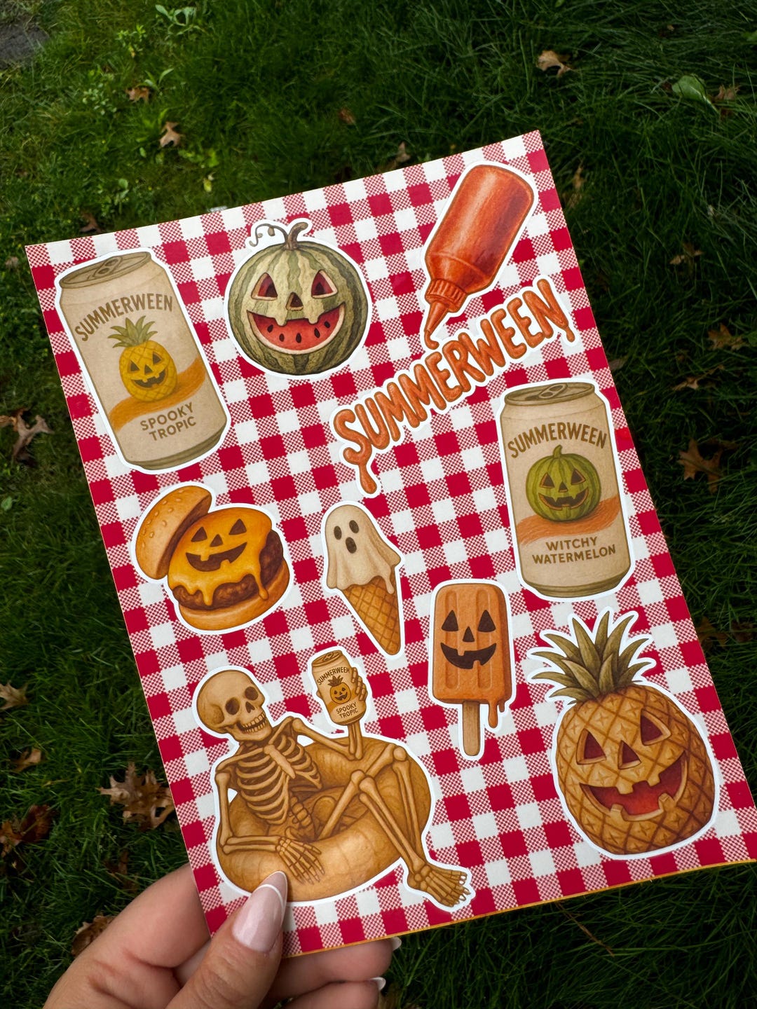 Summerween Sticker Sheets - Etsy