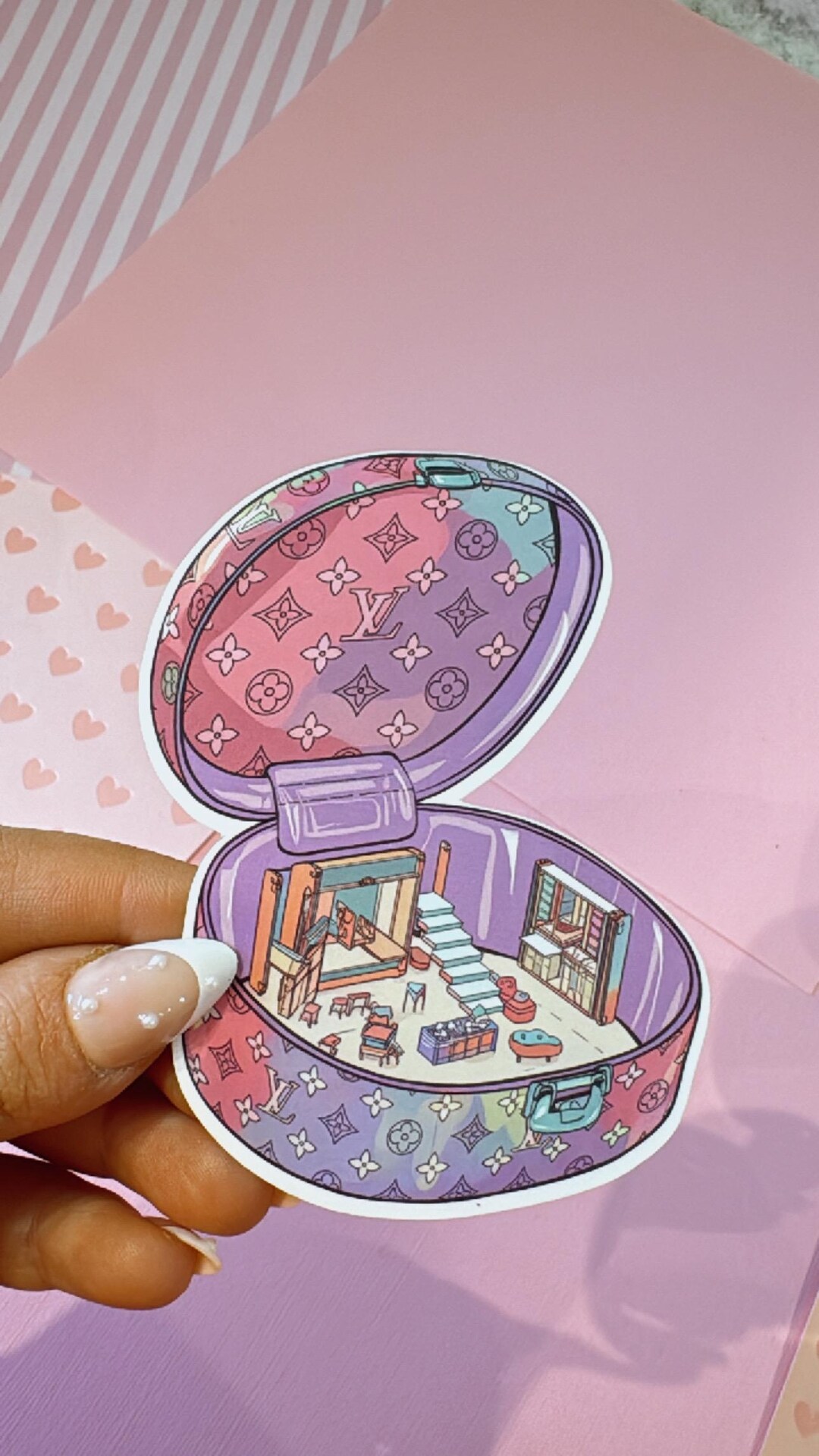 Designer Polly Pocket Sticker - Etsy