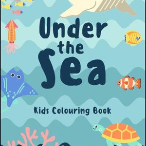 Under the Sea Kids Colouring Book 30 Page Printable Download Ocean ...