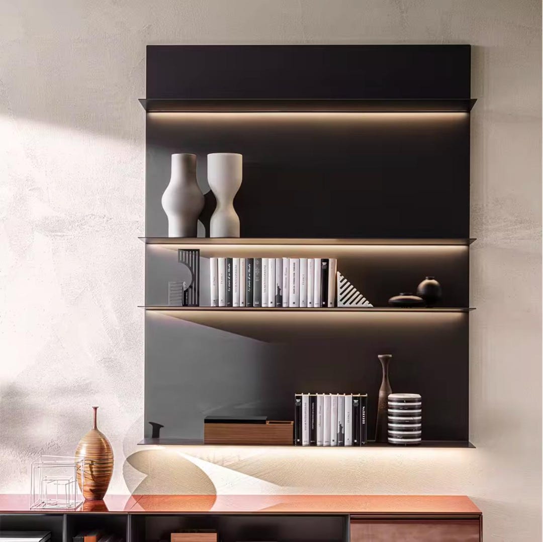 Illuminated Floating Wall Shelf With LED Lights – Customizable Smart ...