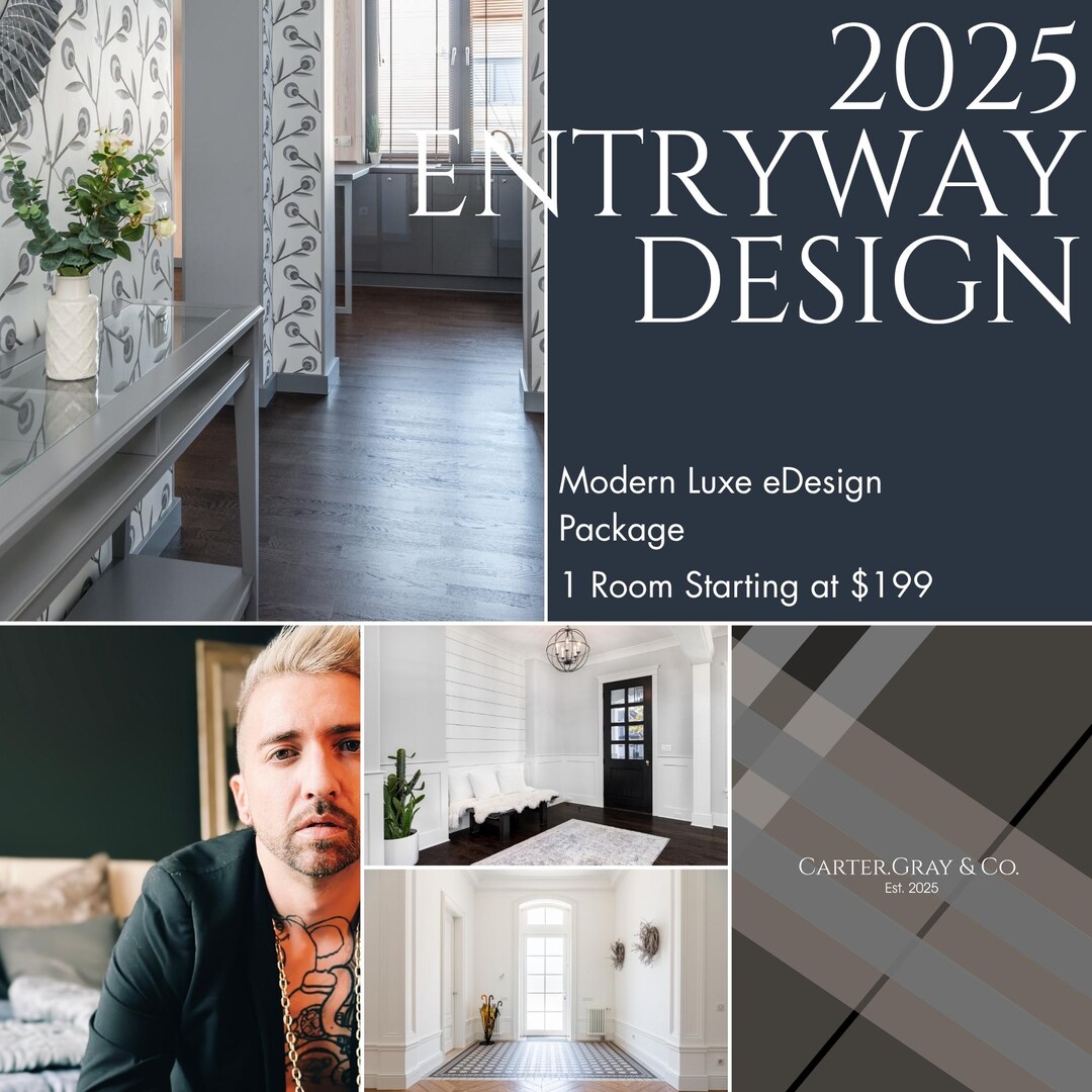 Entryway/foyer Edesign Plan | Custom Design Plan - Etsy