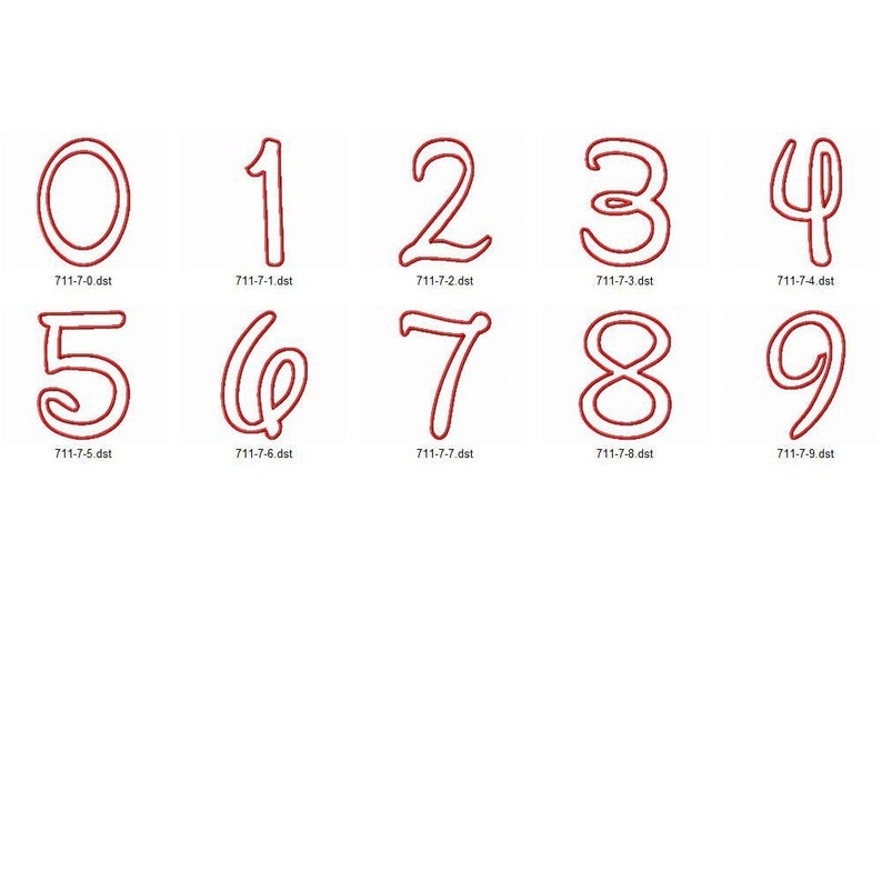 Instant Download Disney Numbers Large Embroidery Machine | Etsy