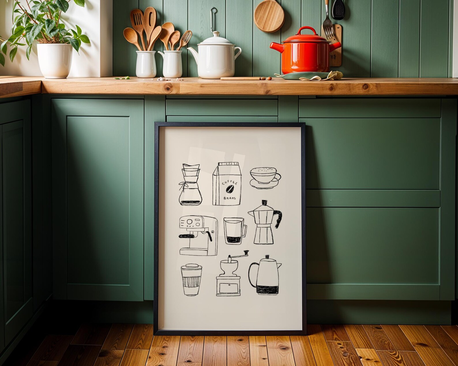 Coffee Club Poster, Coffee Bar Printable Wall Art, Minimalist Coffee Poster, Coffee Bar Digital ...