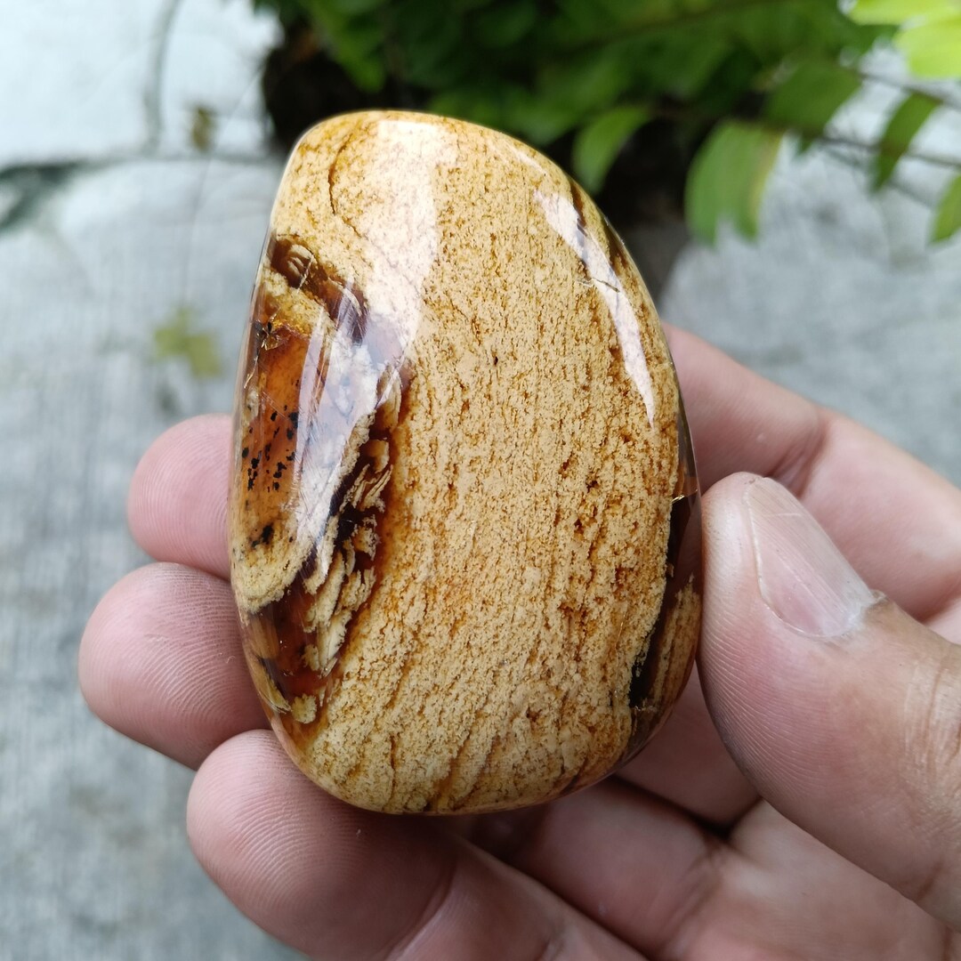 42 Gr Amber Freeform Polished,indonesia Sumatra Amber Rough Raw Stone ...