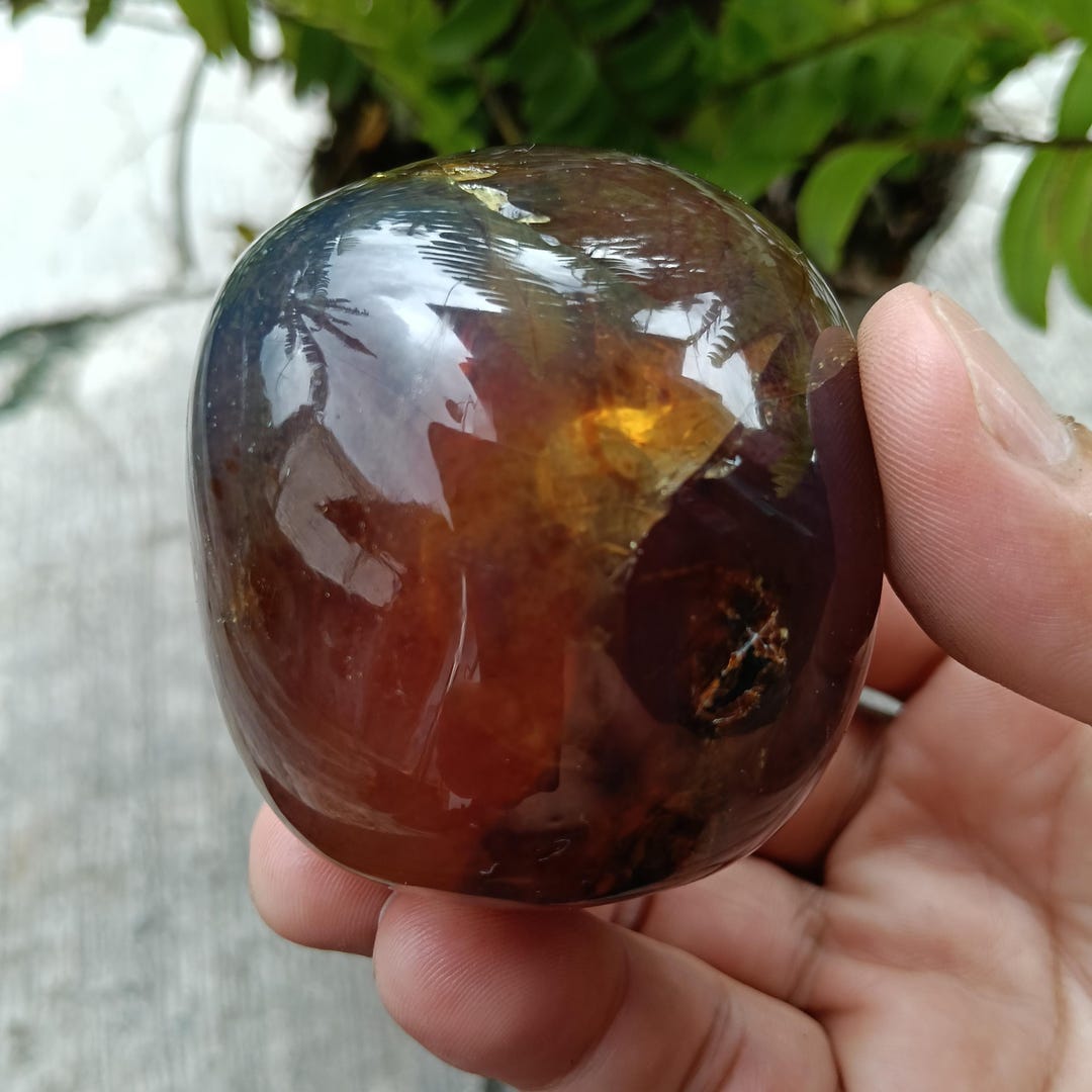 90 Gr Amber Freeform Polished,indonesia Sumatra Amber Rough Raw Stone ...