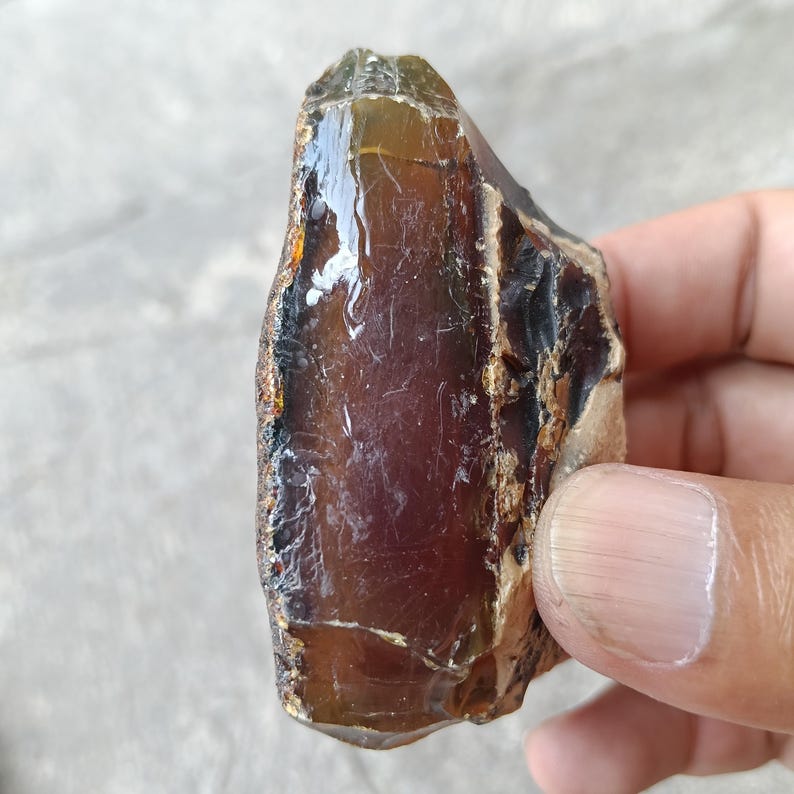 Sumatra Amber Rough Stone, Raw Gemstone, Indonesia - Etsy