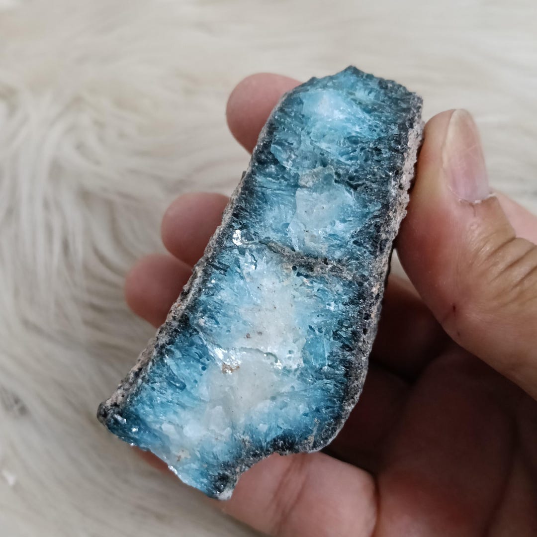 208 Gr Blue Ice Glacierite Rare Mineral Specimen High End Jewelry ...