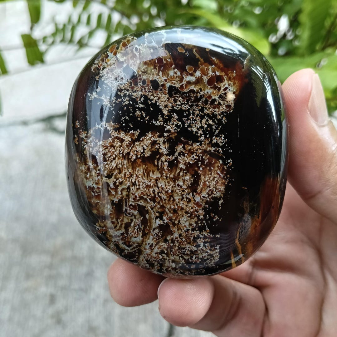 114 Gr Amber Freeform Polished,indonesia Sumatra Amber Rough Raw Stone ...