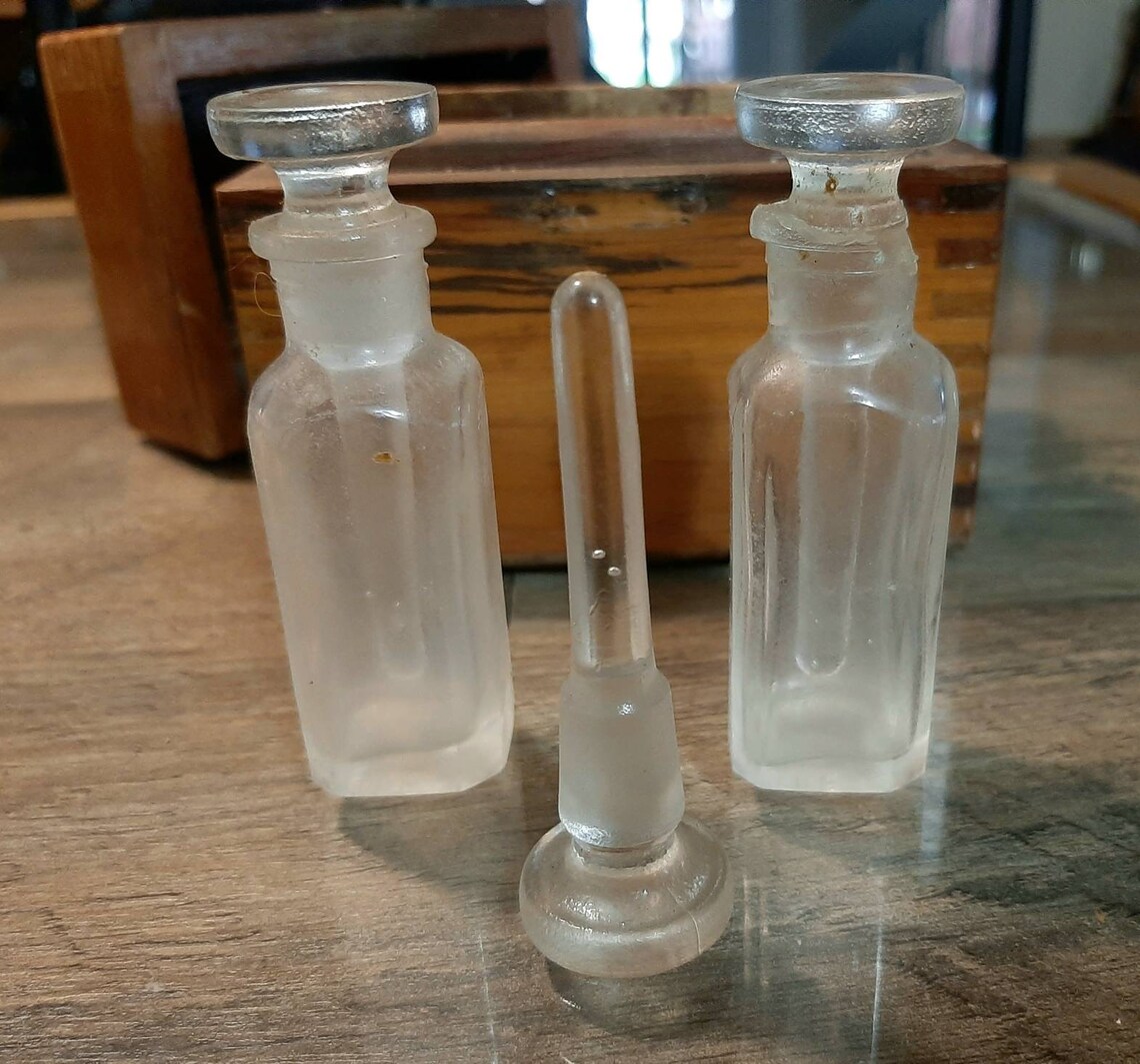 Antique Medical Lab Lot Original Glass Elixir Specimen Bottles - Etsy