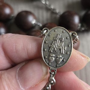 Vintage Large Wooden Bead Rosery for Monk or NUN Catholic Religious ...