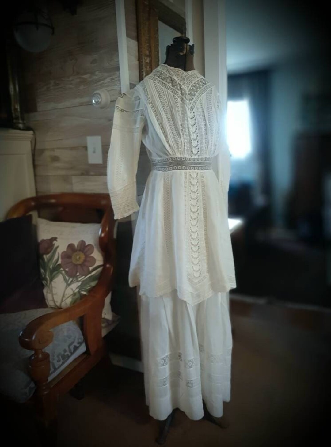 Tea Dress Antique Day Dress 1800s 1900s Afternoon Tea Dress True ...