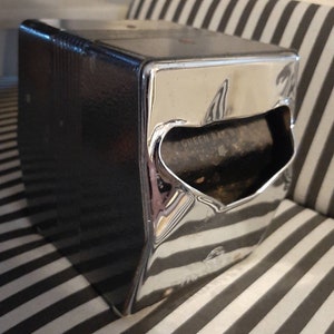 3 Vintage Chrome Stainless Steel Creamer Silent Butler Crumb Tidy Nap ...