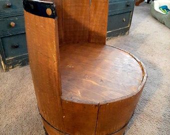 Antique Barrel Chair | Etsy