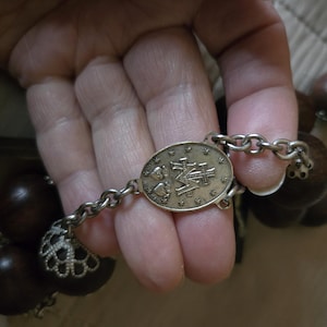 Vintage Large Wooden Bead Rosery for Monk or NUN Catholic Religious ...